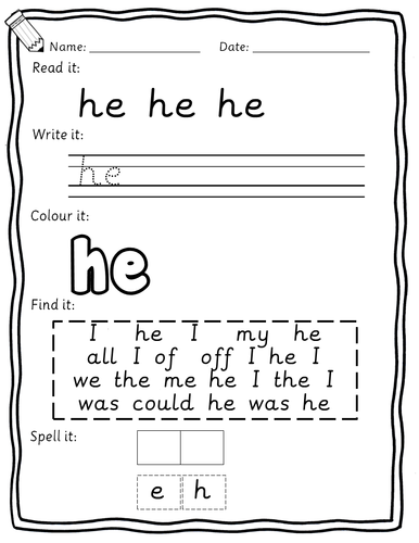 Tricky word book - Reception, Year 1 and Year 2 | Teaching Resources