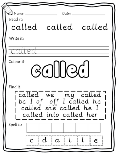Tricky word book - Reception, Year 1 and Year 2 | Teaching Resources