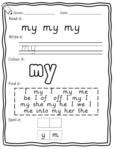 Tricky word book - Reception, Year 1 and Year 2 | Teaching Resources