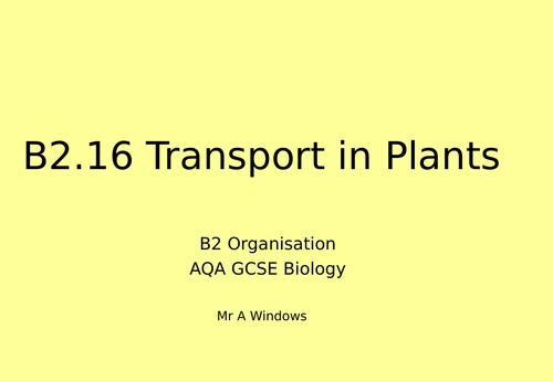 B2 Organisation - AQA GCSE Biology (9-1) | Teaching Resources