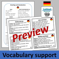 German Greetings Speaking Activity | Teaching Resources