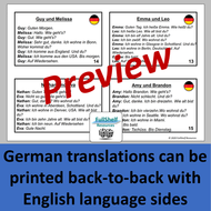 German Greetings Speaking Activity | Teaching Resources