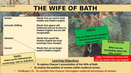 The Wife of Bath | Teaching Resources