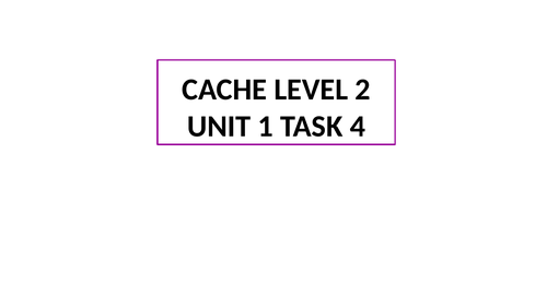 CACHE LEVEL 2 TECHNICAL AWARD IN CHILD DEVELOPMENT AND CARE - COMPLETE ...