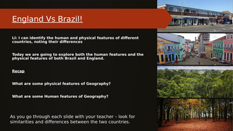 Brazil vs England - Comparing Geography - Lesson 2 | Teaching Resources