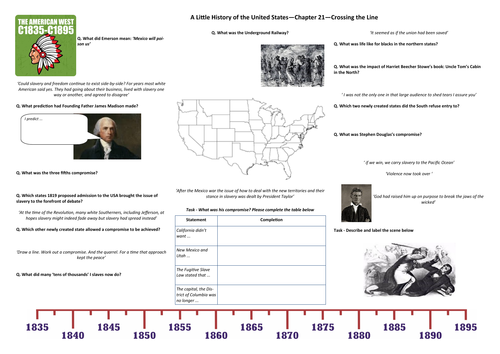 Worksheet to support J.W. Davidson’s ‘A Little History of the United ...
