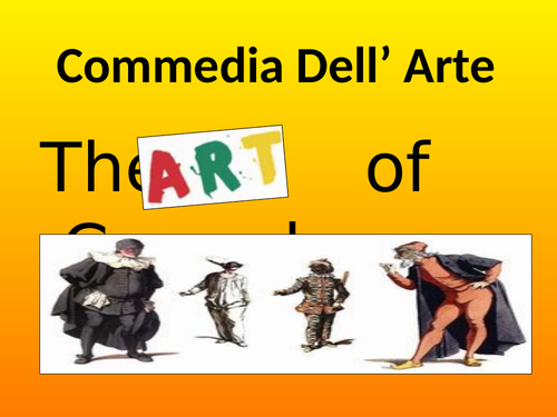 Commedia Dell'Arte | Teaching Resources
