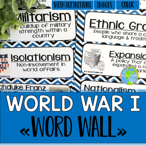World War I Word Wall | Teaching Resources