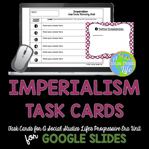 Imperialism Task Cards GOOGLE DRIVE | Teaching Resources