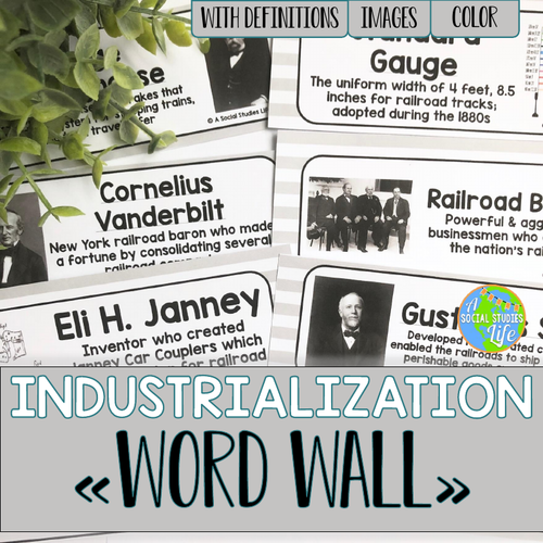 Industrialization Word Wall | Teaching Resources