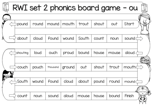 RWI phonics board games Set 1 and 2 sounds | Teaching Resources