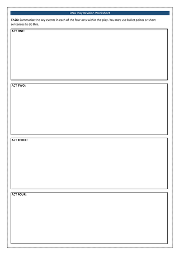 10 DNA Play Worksheets | Teaching Resources