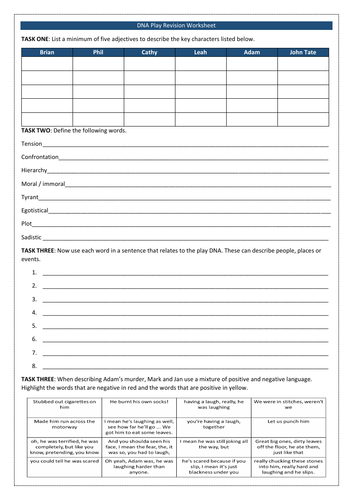 10 DNA Play Worksheets | Teaching Resources