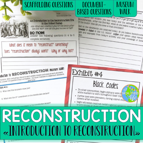 Reconstruction Introduction Lesson | Teaching Resources