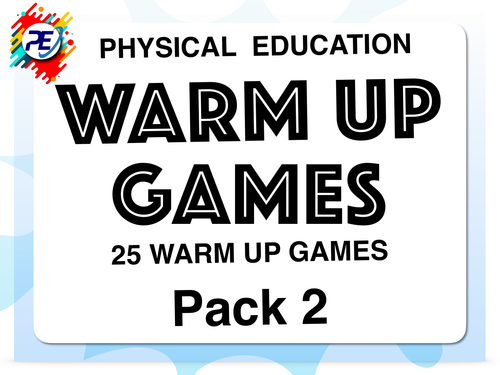 Primary to Year 8 - PE WARM UP Games - Complete Warm Up Games Value ...