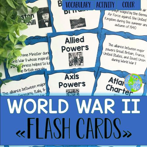 World War II Flash Cards | Teaching Resources
