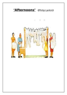 ‘Afternoons’ Poem (Philip Larkin) Comprehension Questions | Teaching ...