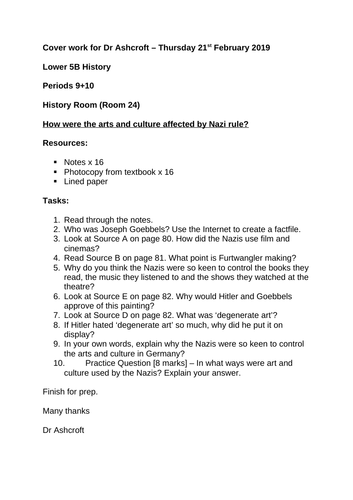 Propaganda and Censorship under the Nazis | Teaching Resources