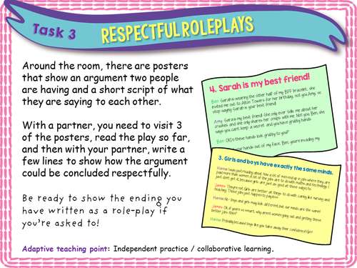 Respect, Disagreements + Differences PSHE | Teaching Resources