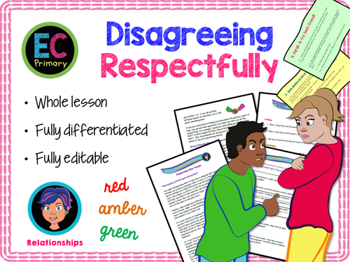 Respect, Disagreements + Differences PSHE | Teaching Resources