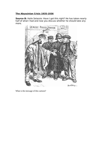 The Abyssinian Crisis, 1935-36 | Teaching Resources