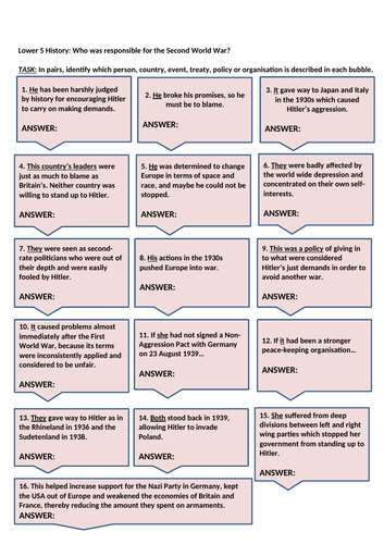 Nazi Soviet Pact 1939 and the outbreak of war | Teaching Resources