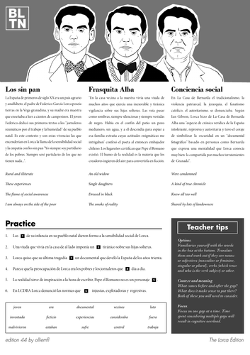 Boletín (Weekly A Level Spanish news and exam practice) | Teaching ...