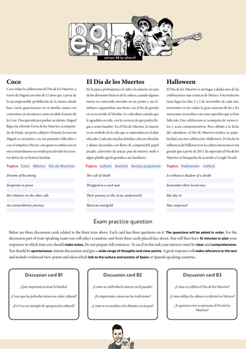 Boletín (Weekly A Level Spanish news and exam practice) | Teaching ...