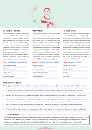Boletín (Weekly A Level Spanish news and exam practice) | Teaching ...