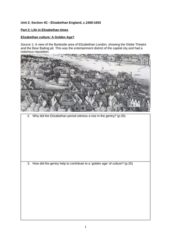 The Elizabethan Golden Age (Elizabeth I) | Teaching Resources