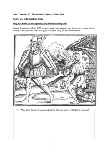 Life of the poor and causes of poverty in Elizabethan England ...