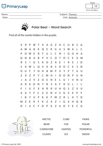 National Polar Bear Day - Word Search | Teaching Resources