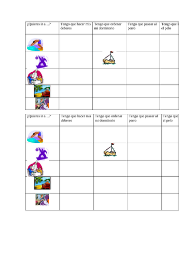 arranging to go out and giving excuses y8 Spanish Mira 3 | Teaching ...