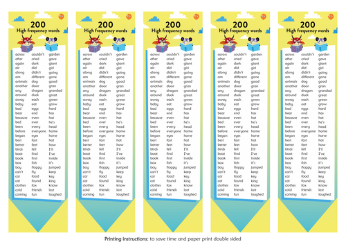 Bookmarks with sight words and GPCs - Teach Monster | Teaching Resources