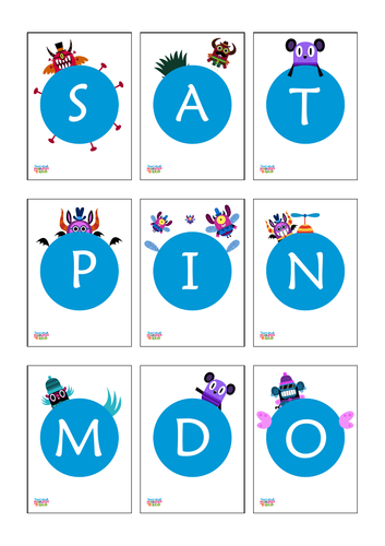 Printable phonics flashcards - Teach Your Monster to Read | Teaching ...