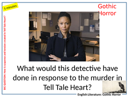 KS3 English Gothic Horror Tell Tale Heart | Teaching Resources