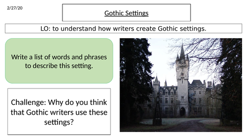 Introducing the Gothic | Teaching Resources