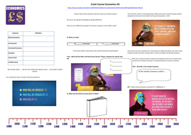 Crash Course Economics - #3 | Teaching Resources