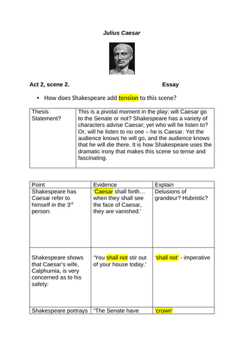 Shakespeare: 'Julius Caesar' | Teaching Resources