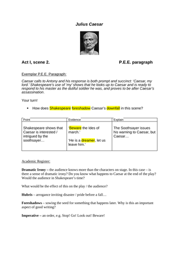 Shakespeare: 'Julius Caesar' | Teaching Resources