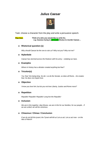 Shakespeare: 'Julius Caesar' | Teaching Resources