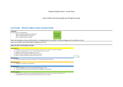 Progress 8 Subject Slot Sorter. Updated for 2023 | Teaching Resources
