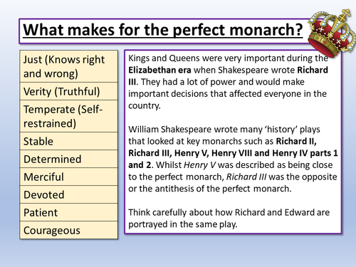 Richard III Act 3 Scene 7 | Teaching Resources