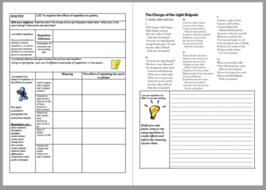 Repetition Worksheet Lesson | Teaching Resources