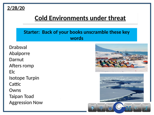 Cold Environments SoW | Teaching Resources Cold Environments SoW | Teaching Resources