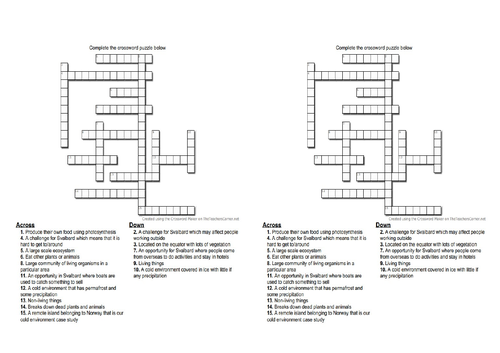 Cold Environments SoW | Teaching Resources Cold Environments SoW | Teaching Resources