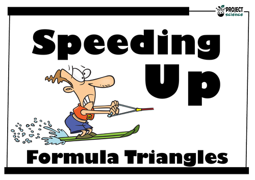 Speed, Distance and Time Formula Triangles [Speeding Up] | Teaching ...