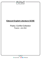 Conflict Poetry Anthology - Edexcel | Teaching Resources