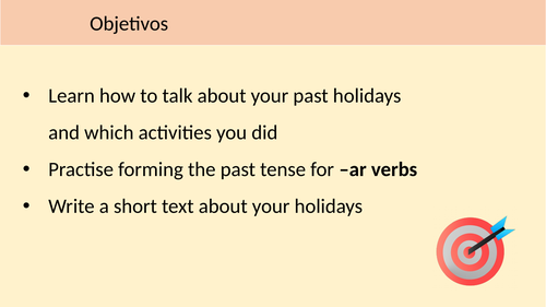 De vacaciones - Spanish holidays. Preterite of verbs with -er ending ...