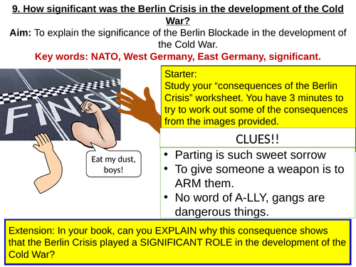 GCSE (AQA) How significant was the Berlin Blockade? | Teaching Resources